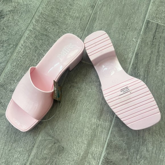 Mad Love Shoes Nwt Mad Love Marni Pink Jelly Slides Mules Sandals Heels Size 9 Poshmark